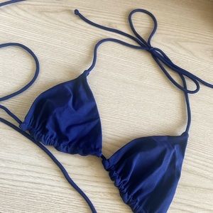 Ark Swimwear | Swim | Ark Navy Blue Triangle Top | Poshmark